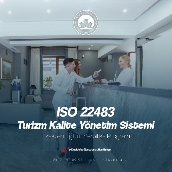 ISO 22483:2020 Turizm Kalite Yönetim Sistemi Sertifikası